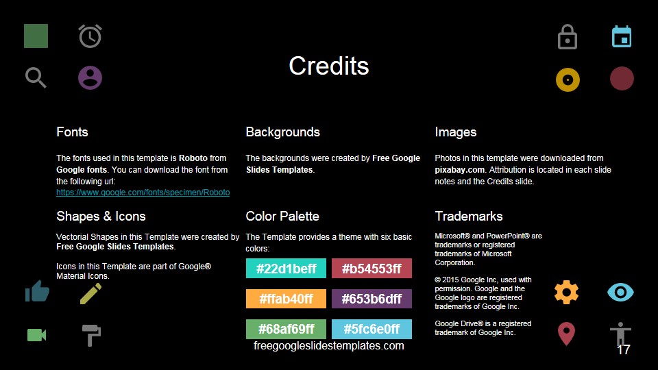 Credits Google Slide Template Free Google Slides Templates