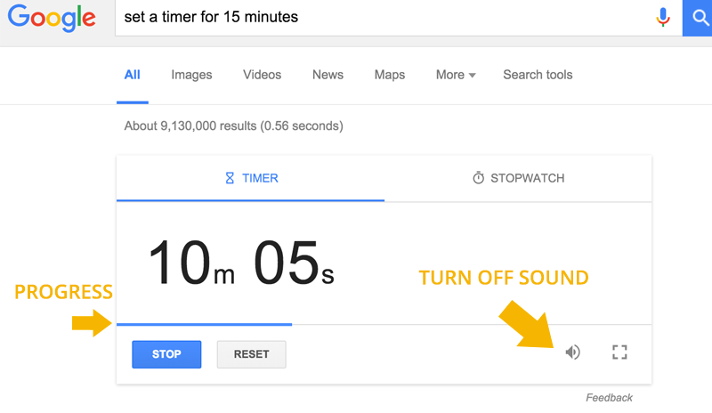 How To Set A 15 Minutes Timer Using Google Free Google Slides Templates